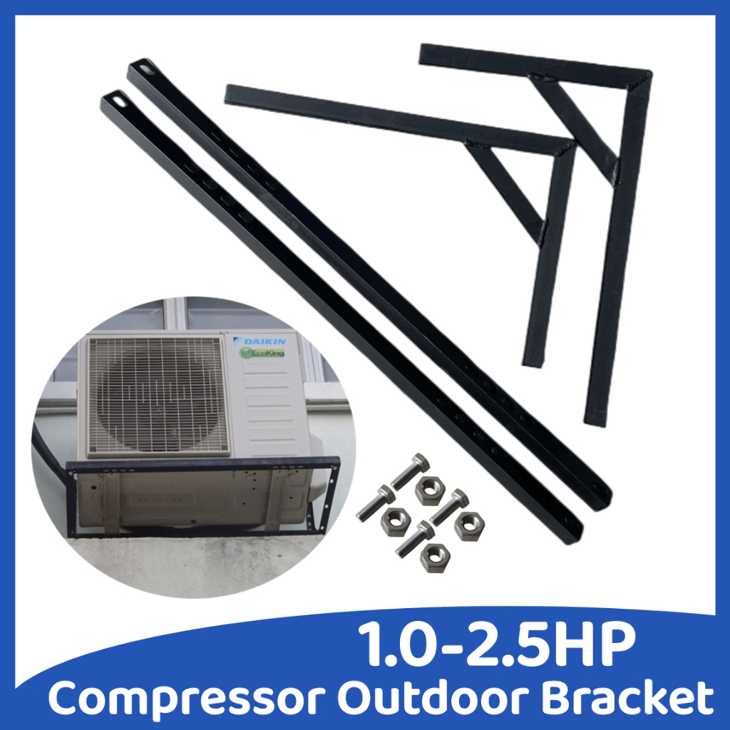 1-1.5HP Aircond Compressor Outdoor Bracket Black Bracket Aircond ...