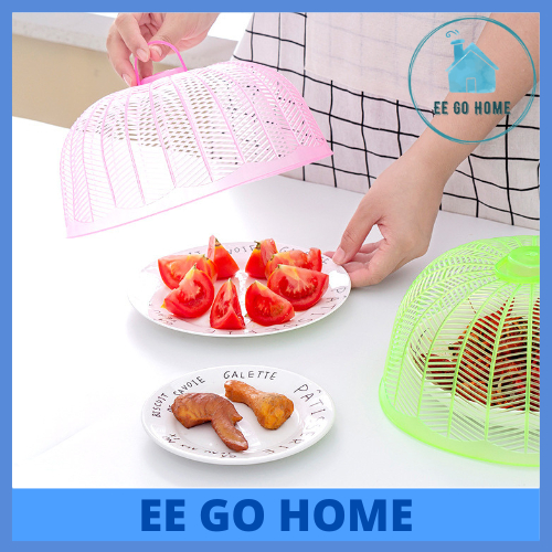 Colorful Dining Table Cover Meal Cover Kitchen Round Dish Cover Fly ...