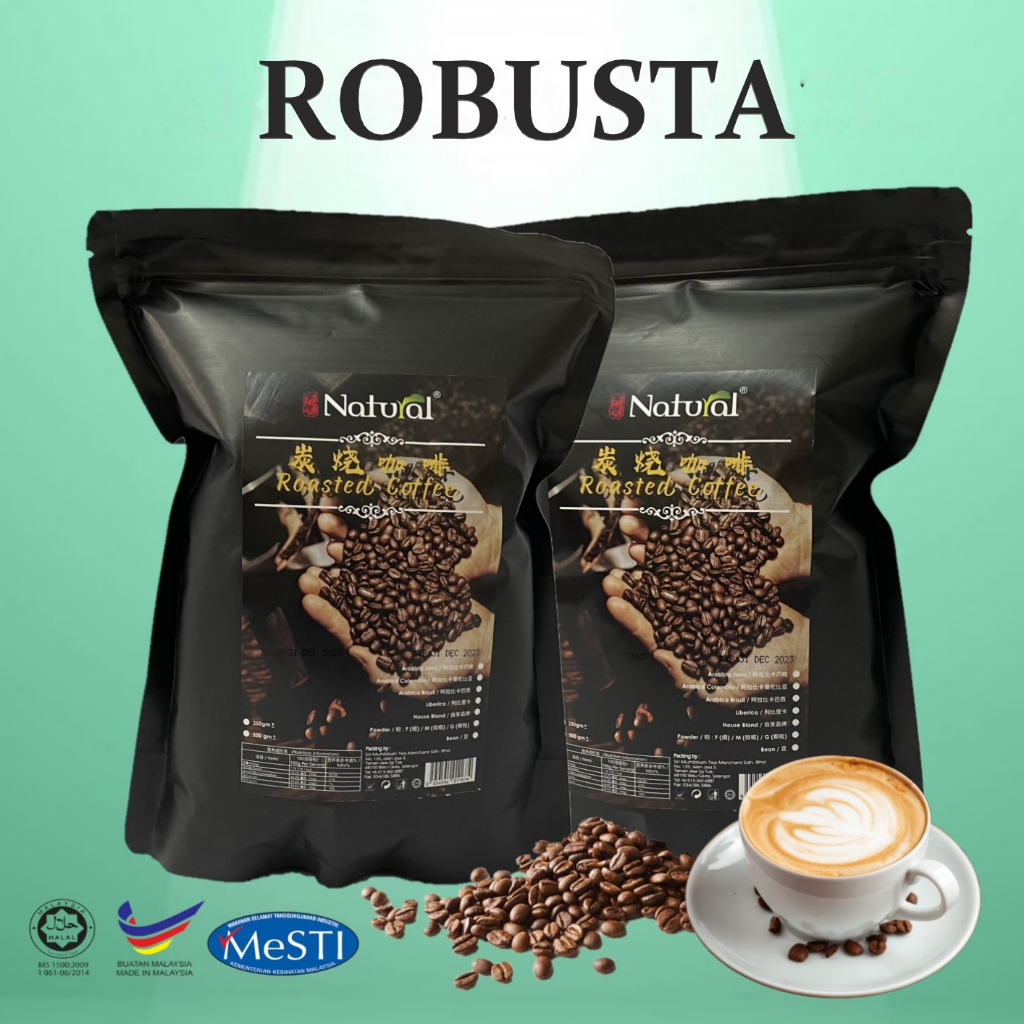 💯% Robusta Coffee Bean - Medium Dark Roast - (250g /500g) Single Origin ...