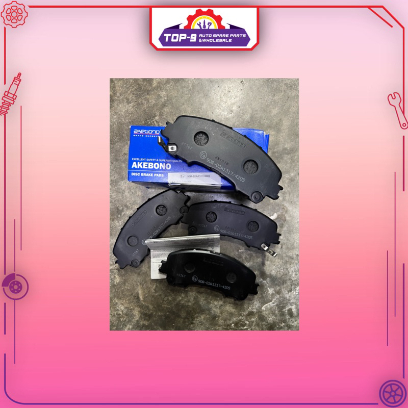 AKEBONO Brake Pad Nissan XTrail T32 Infiniti Q50 Brek Kereta Nissan ...