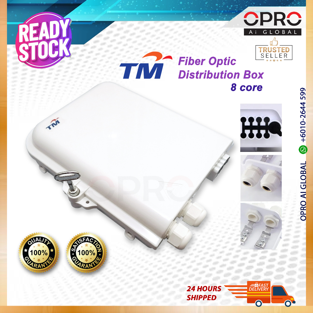 8 Port Fiber Optic FTTH Termination Box (FTB) / Distribution Box ...