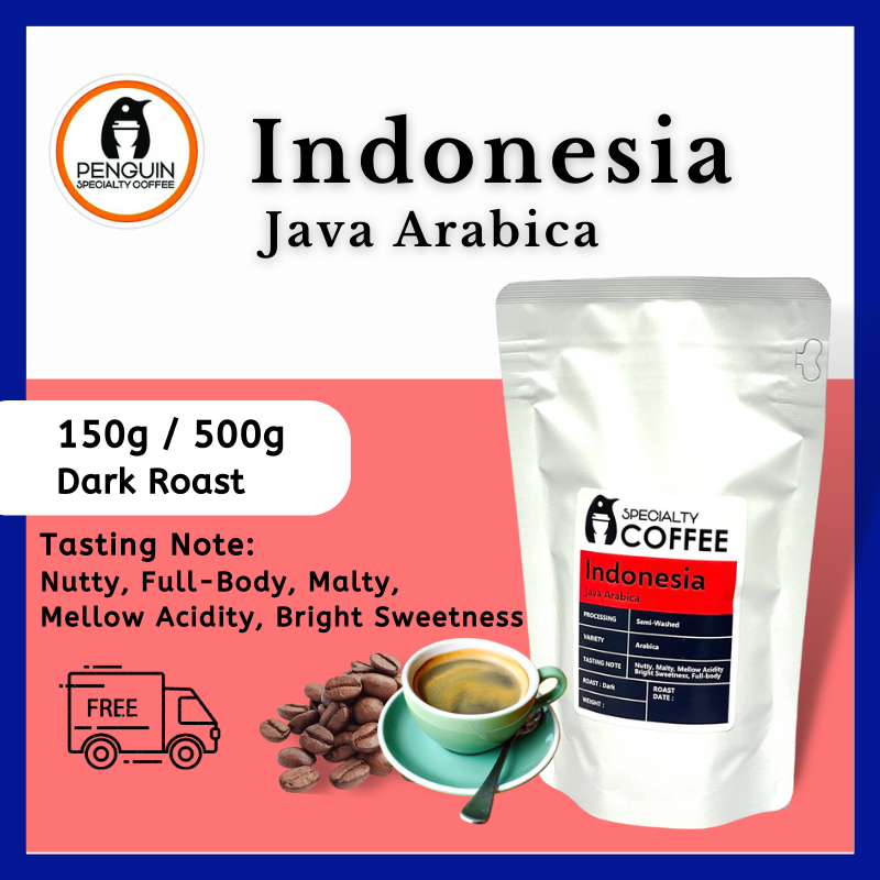 Indonesia Java Arabica . Dark Roast Coffee . 100 % Arabica Coffee Bean ...