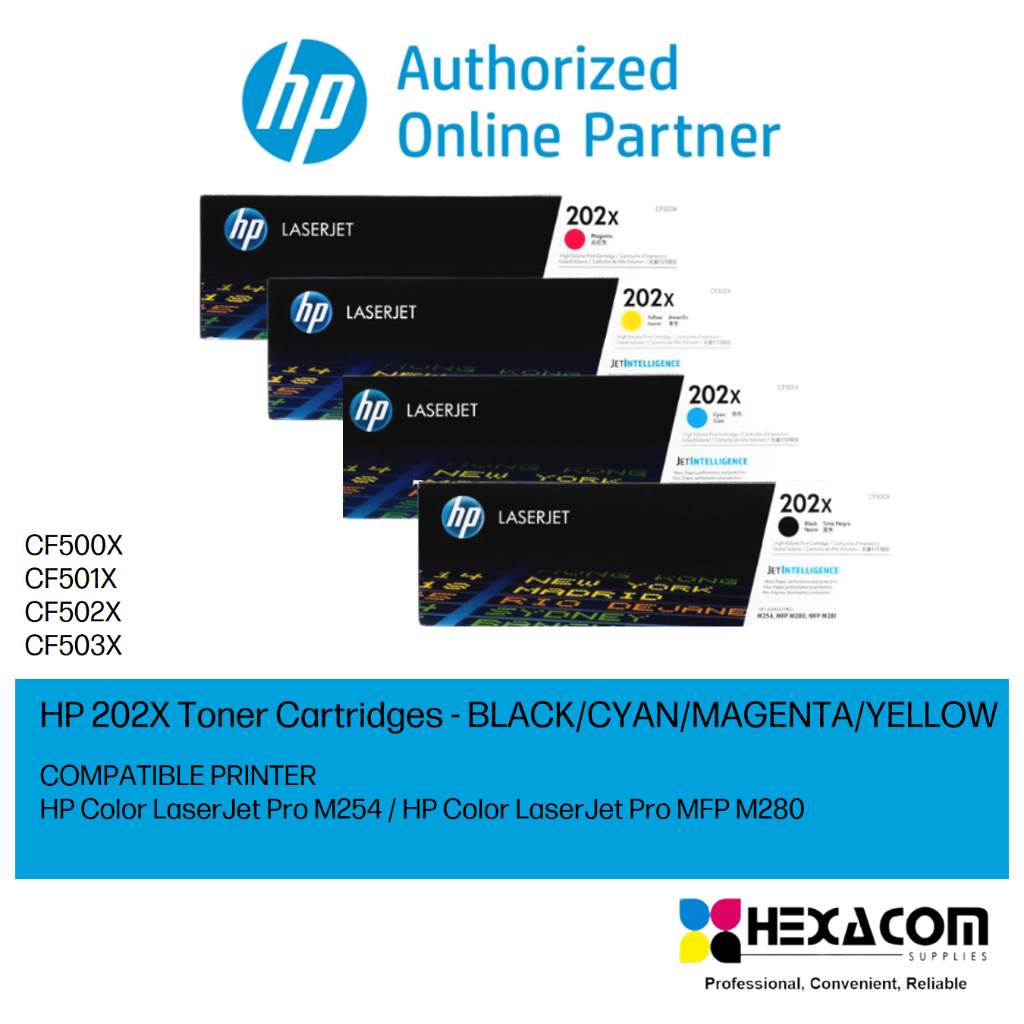 HP 202X Toner Cartridge CF500X/CF501X/CF502X/CF503X | Shopee Malaysia