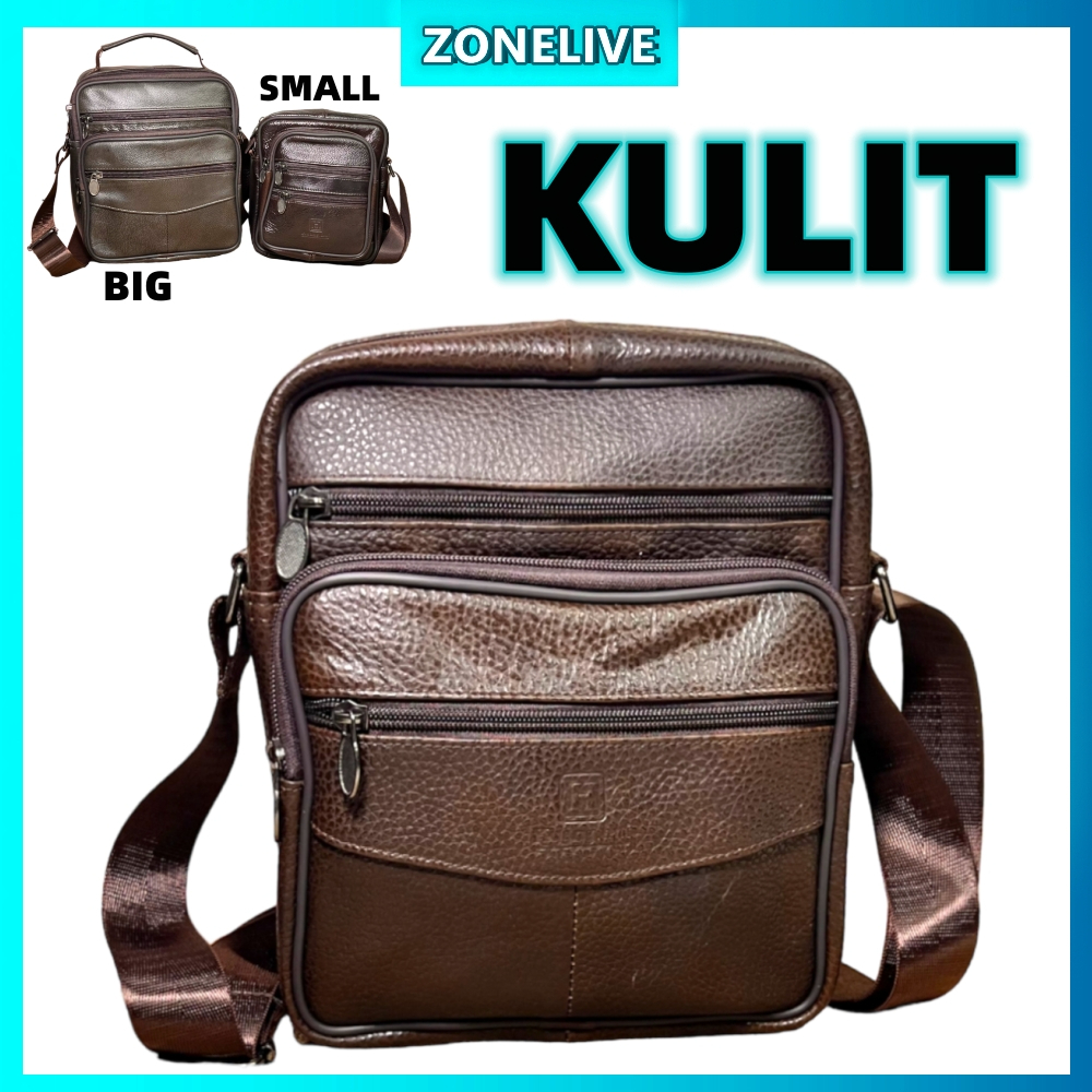 Beg Bahu Kulit Asli Beg Lelaki & PEREMPUAN Beg Sandang Menegak Beg ...