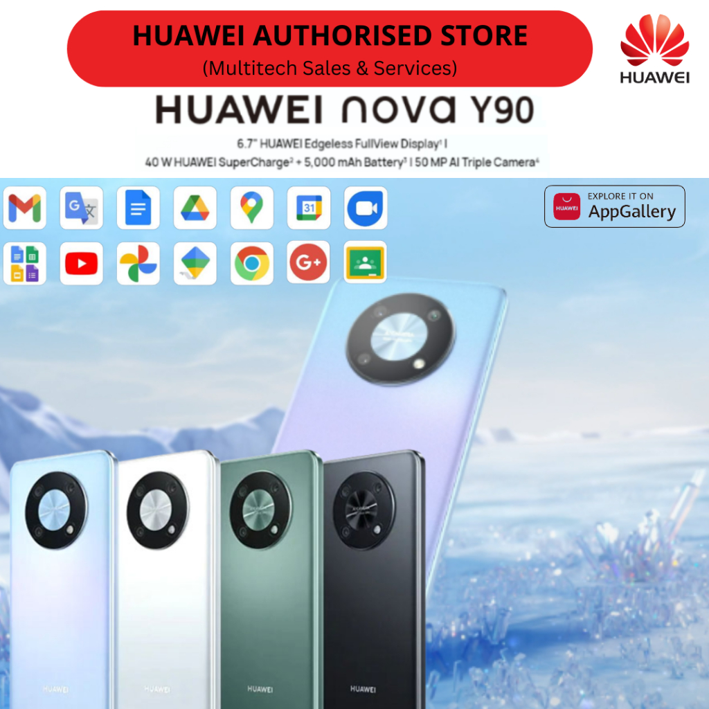 Huawei Nova Y90 Smartphone 8GB + 128GB 5000mAh Large Battery 40W Fast ...