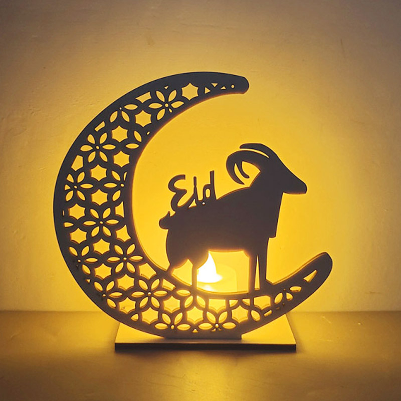 [M'sia] Hari Raya LED Light Wooden Ornament | Lampu Raya Deco Viral ...