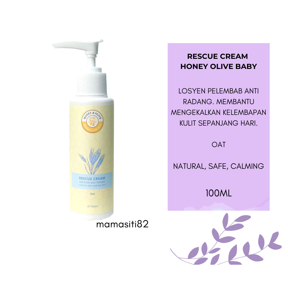 100ML Rescue cream honey olive Lotion Eczema Pelembab kulit gatal Anti ...