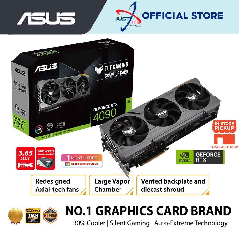 ASUS TUF Gaming GeForce RTX4090 OC 384BIT VGA Card (24GB) TUF-RTX4090 ...