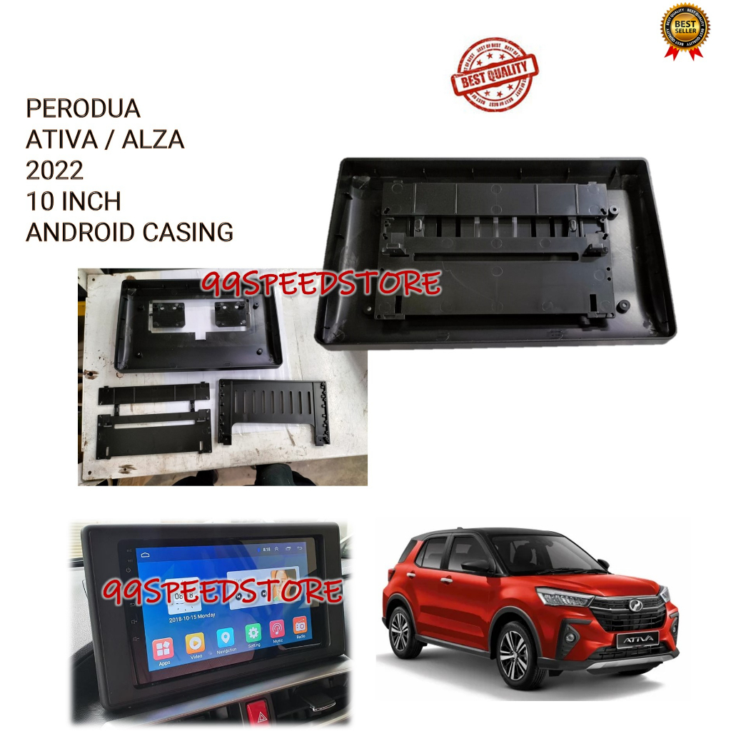 PERODUA ATIVA 2021 / ALZA 2022 / AXIA 2023 10 INCH ANDROID PLAYER ...