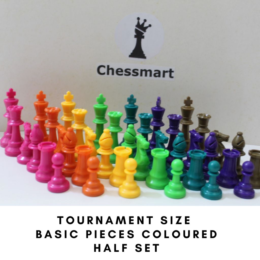 Tournament Colour Chess Pieces Half Set 17pcs. | Shopee Malaysia