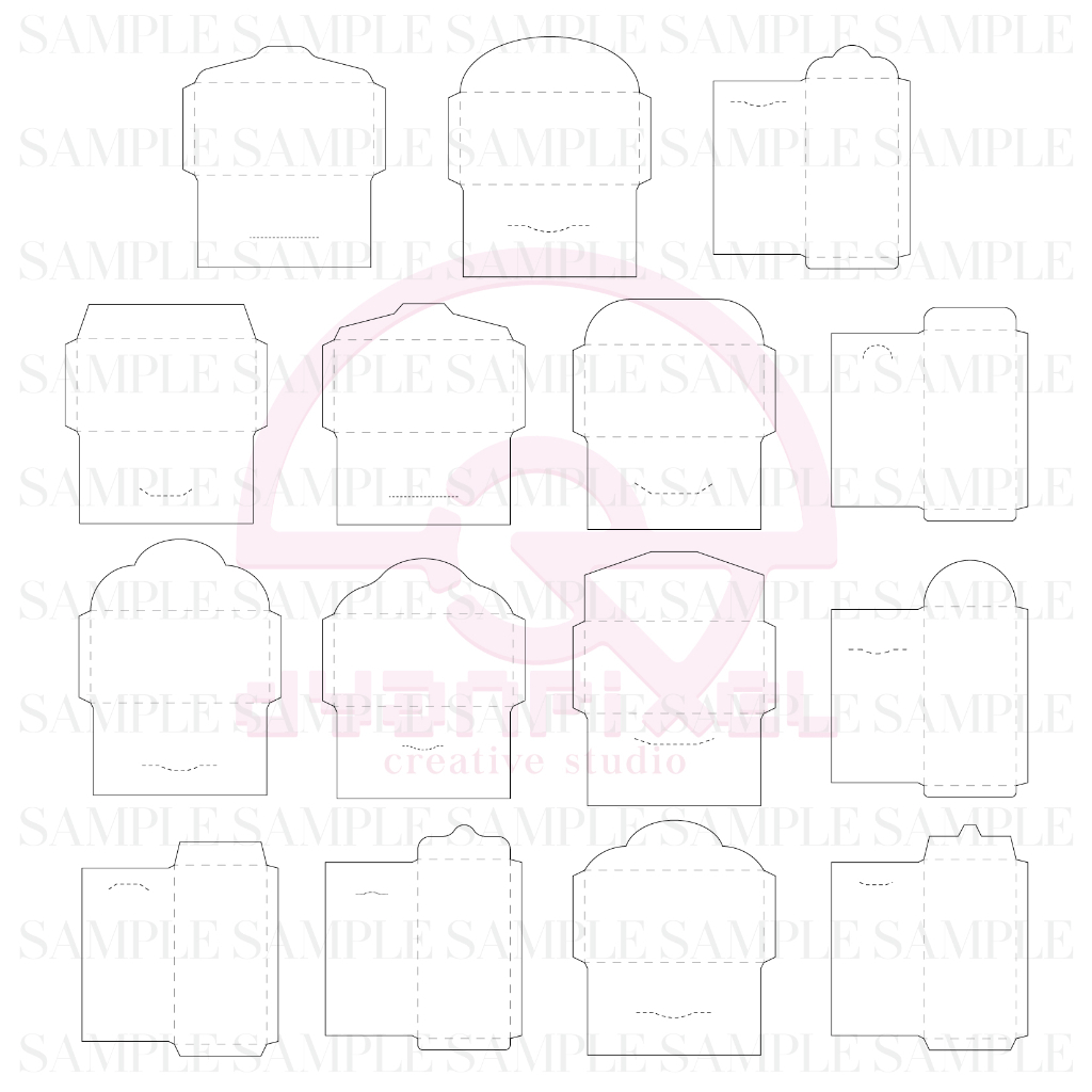 DIY Printable Sampul Duit Raya Envelope Angpow Blank | Template PDF/PNG ...