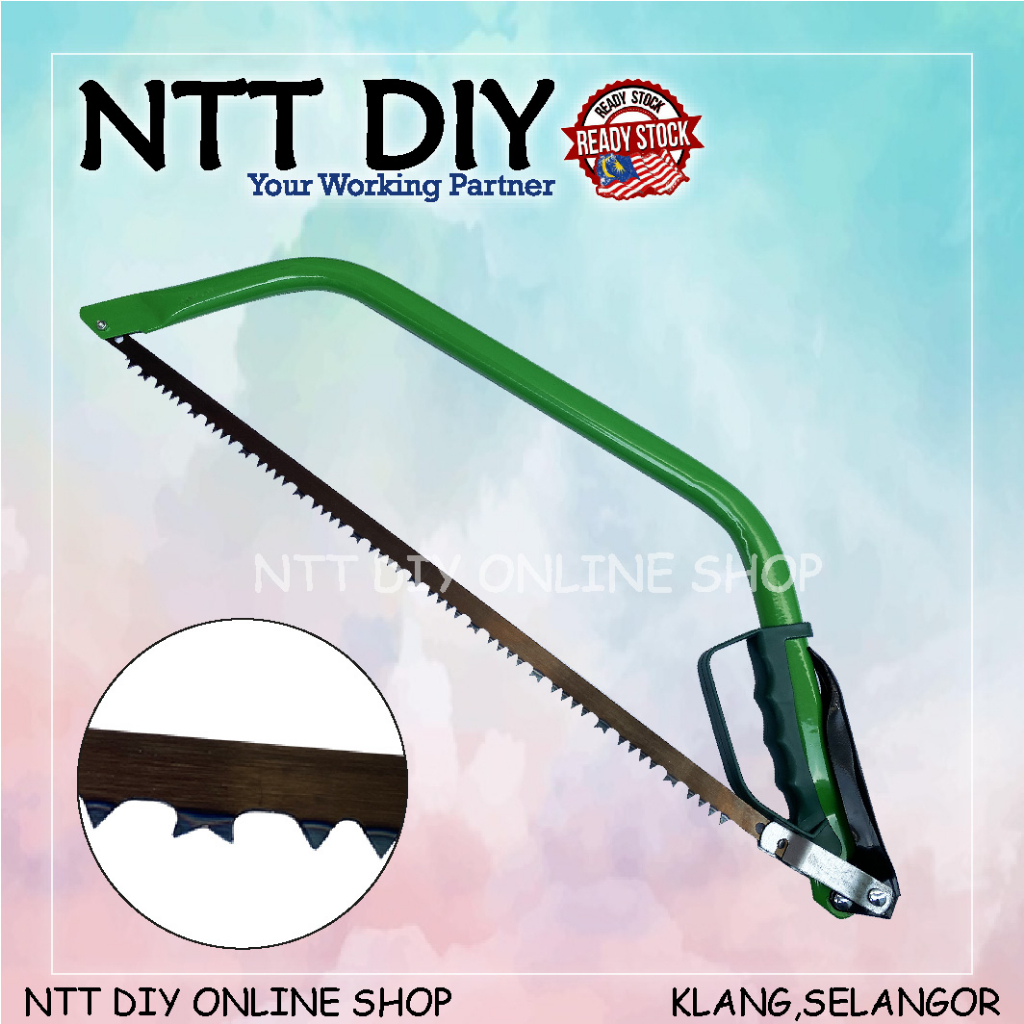 NTT DIY 24inch Bow Saw Pruning Wood Cutting Tree Timber Wood with ...