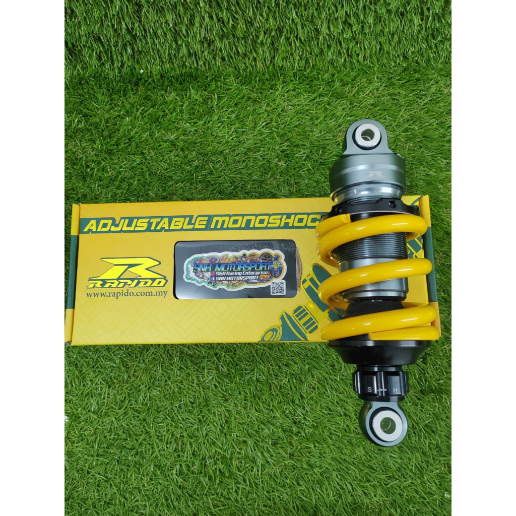 RAPIDO RACING ADJUSTABLE MONOSHOCK 210MM Y15ZR YELLOW OR BLACK | Shopee ...