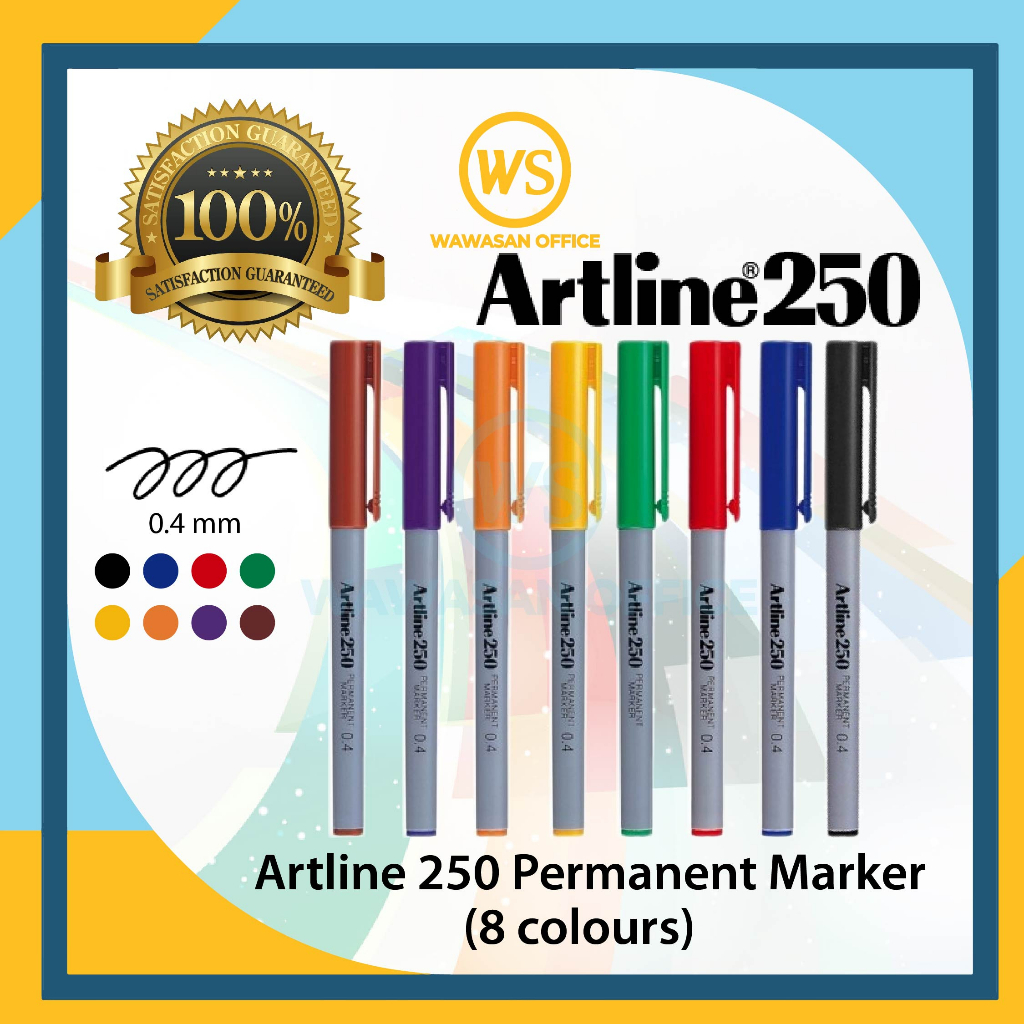 Artline 250 0.4 Permanent Marker / Artline Pen 250 / Artline Marker Pen ...