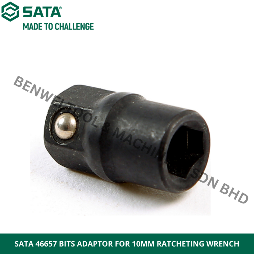 SATA 46657 BITS ADAPTOR FOR 10MM RATCHETING WRENCH / RATCHET WRENCH ...