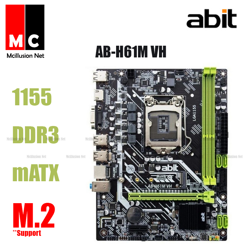 Abit AB-H61M VH LGA 1155 Motherboard DDR3 Mainboard M.2 Mobo | Shopee ...