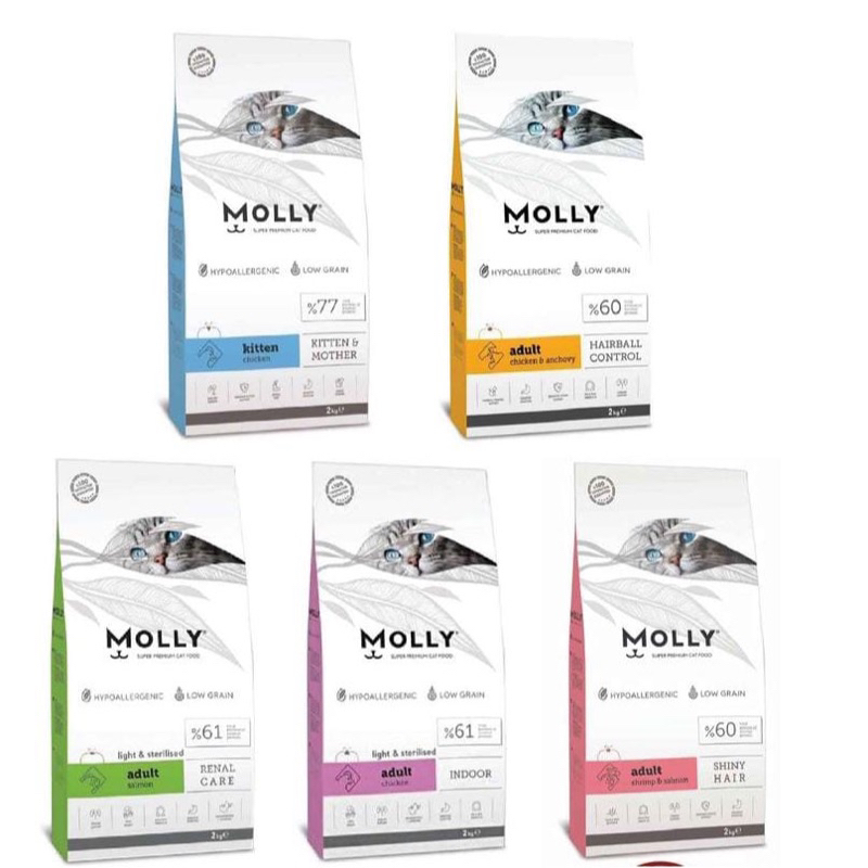 Ready Stock Molly Cat Food 15kgs / Kitten Chicken / Shinny Hair ...