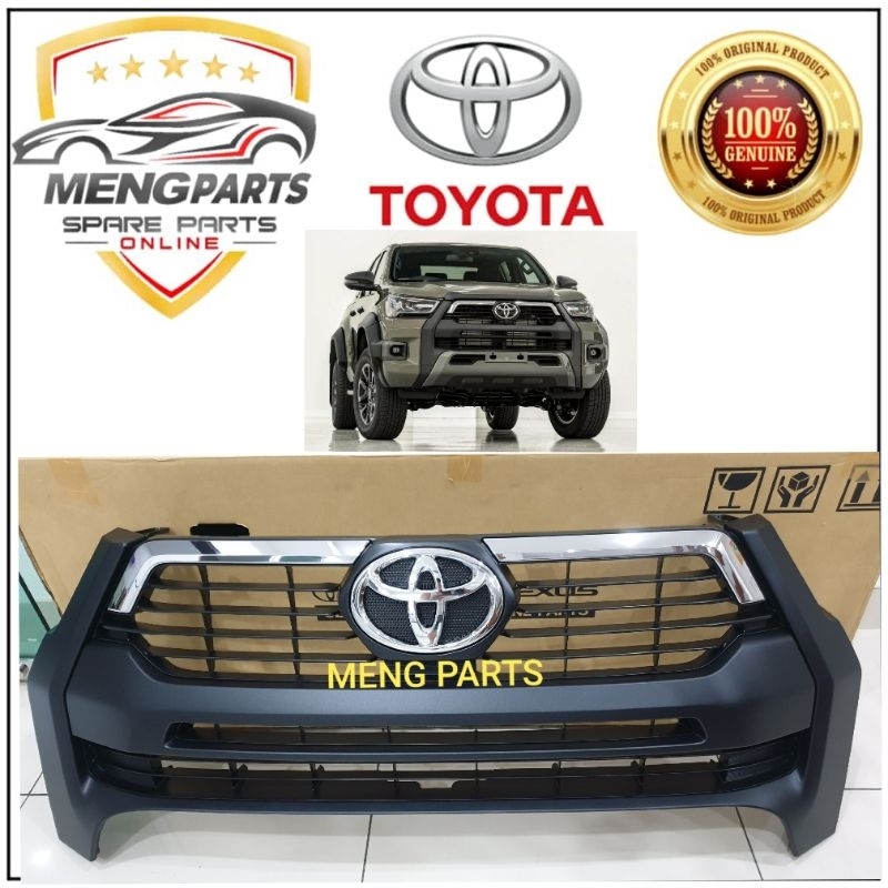 ORIGINAL TOYOTA HILUX REVO ROCCO ROQUE 2022Y UP FRONT GRILLE ,DEPAN ...