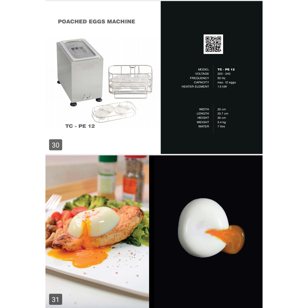 Poached Eggs Tamago TC-PE 12 Poached Eggs processing machine (1 Year ...