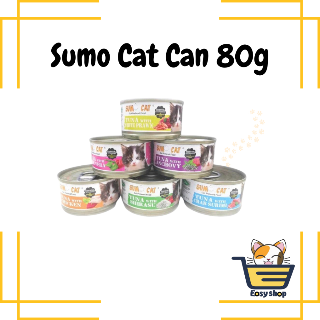 Sumo Cat Can 80g ( Tuna Range) Kitten Adult Cat Food Wet Food Makanan ...