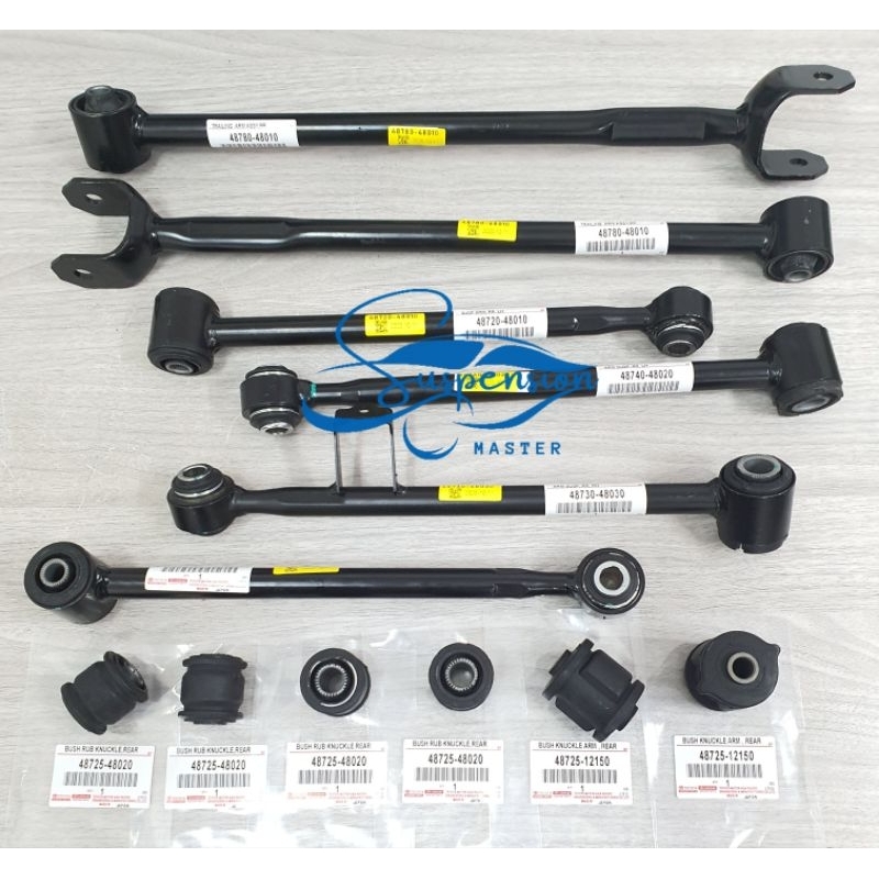 12 IN 1 SET - REAR SUSPENSION ARM WITH KNUCKLE BUSH SET - TOYOTA ...