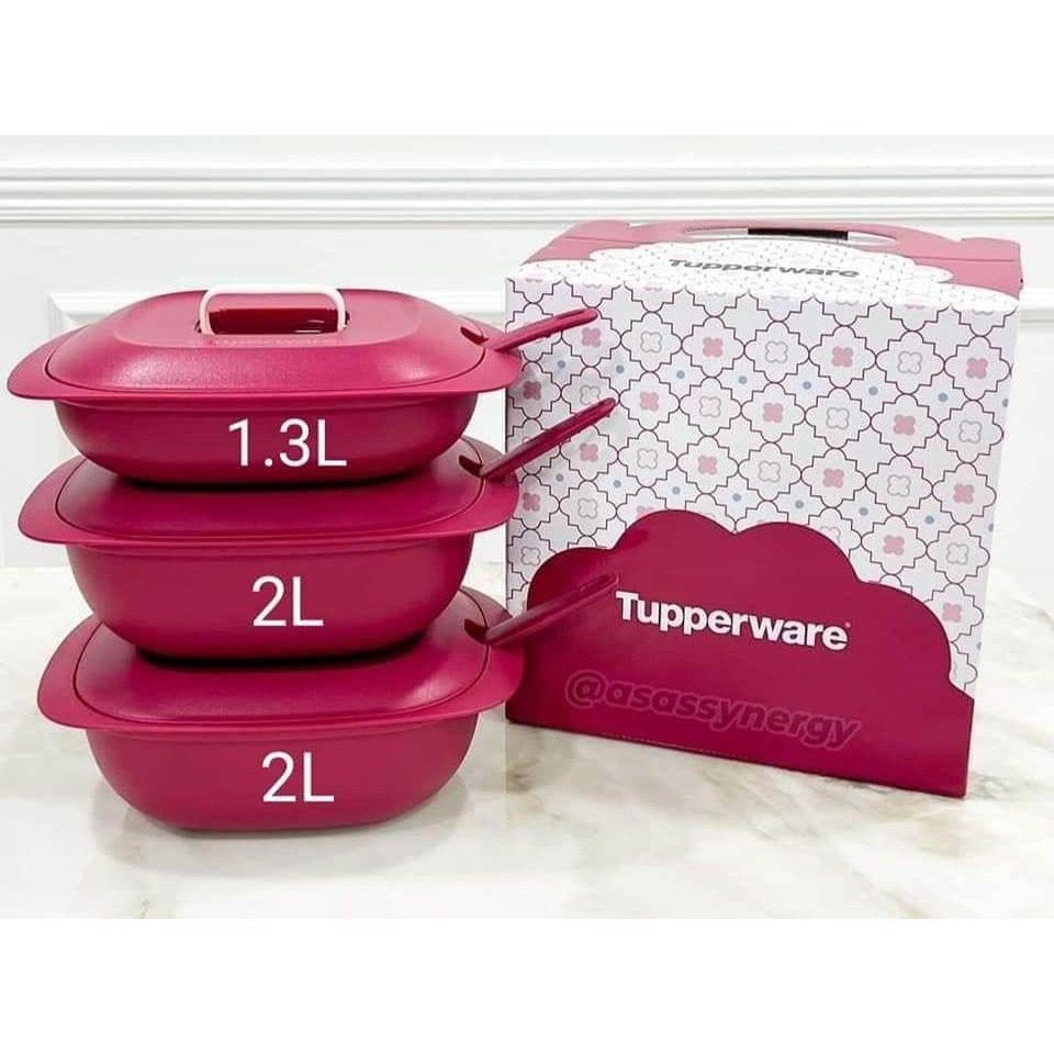 Tupperware Gourmet Server Set with ladle or Serving Spoon/ Blossom ...