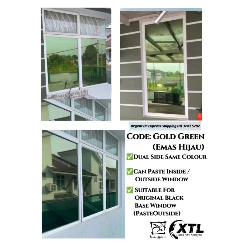 ×NO COD TQ× Tinted Gold Green/Tinted Rumah/Tinted Tingkap Rumah2PLY ...