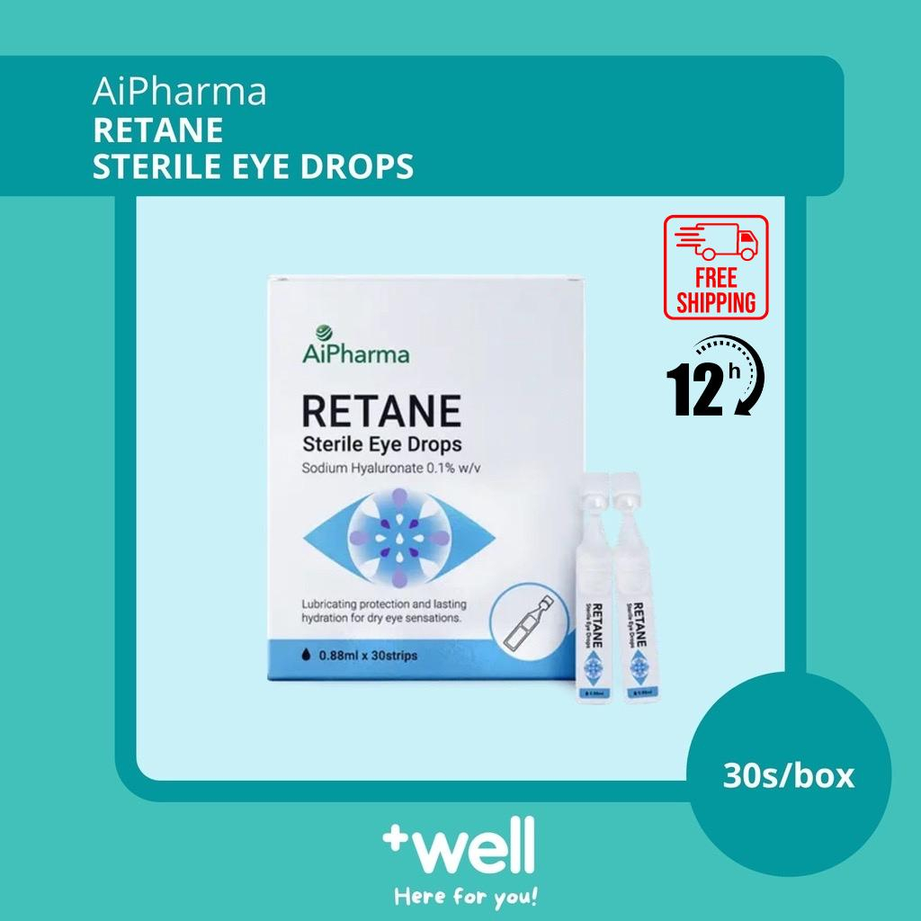 Aipharma Retane Sterile Eye Drops 30s with FREE GIFTS - for dry/tired ...