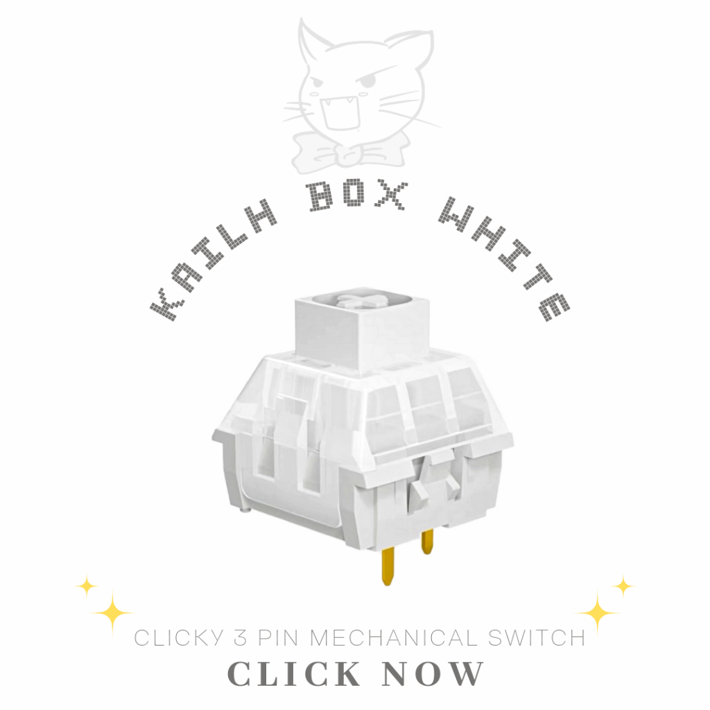 Kailh Box White 3 Pin Clicky Switch for MX Mechanical Gaming Keyboard ...