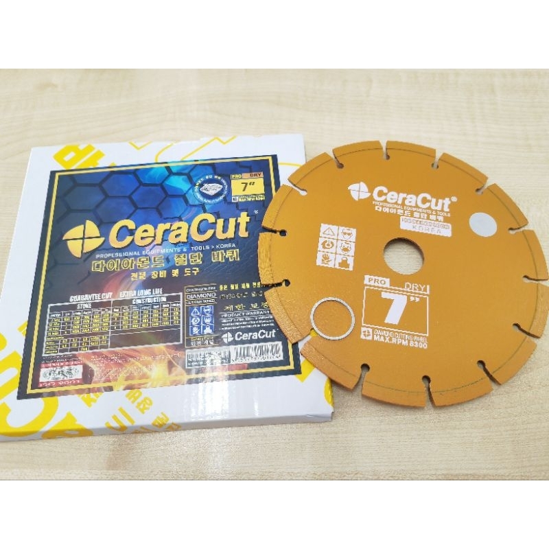 LS GEMILANG KOREA CERACUT 7" DIAMOND CUTTING WHEELS CONCRETE CUTTING ...