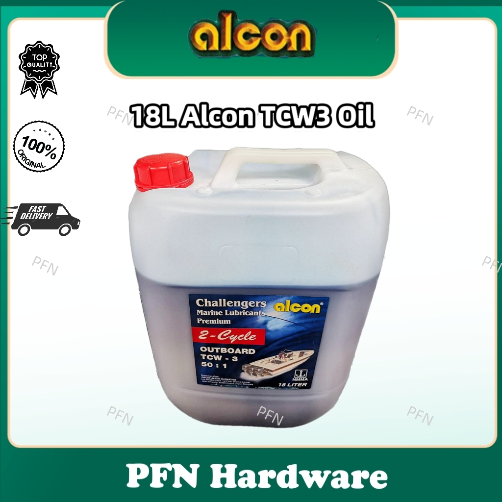 💥READY STOCK💥 Alcon TCW3 Engine Oil 18 Liters Outboard Marine ...