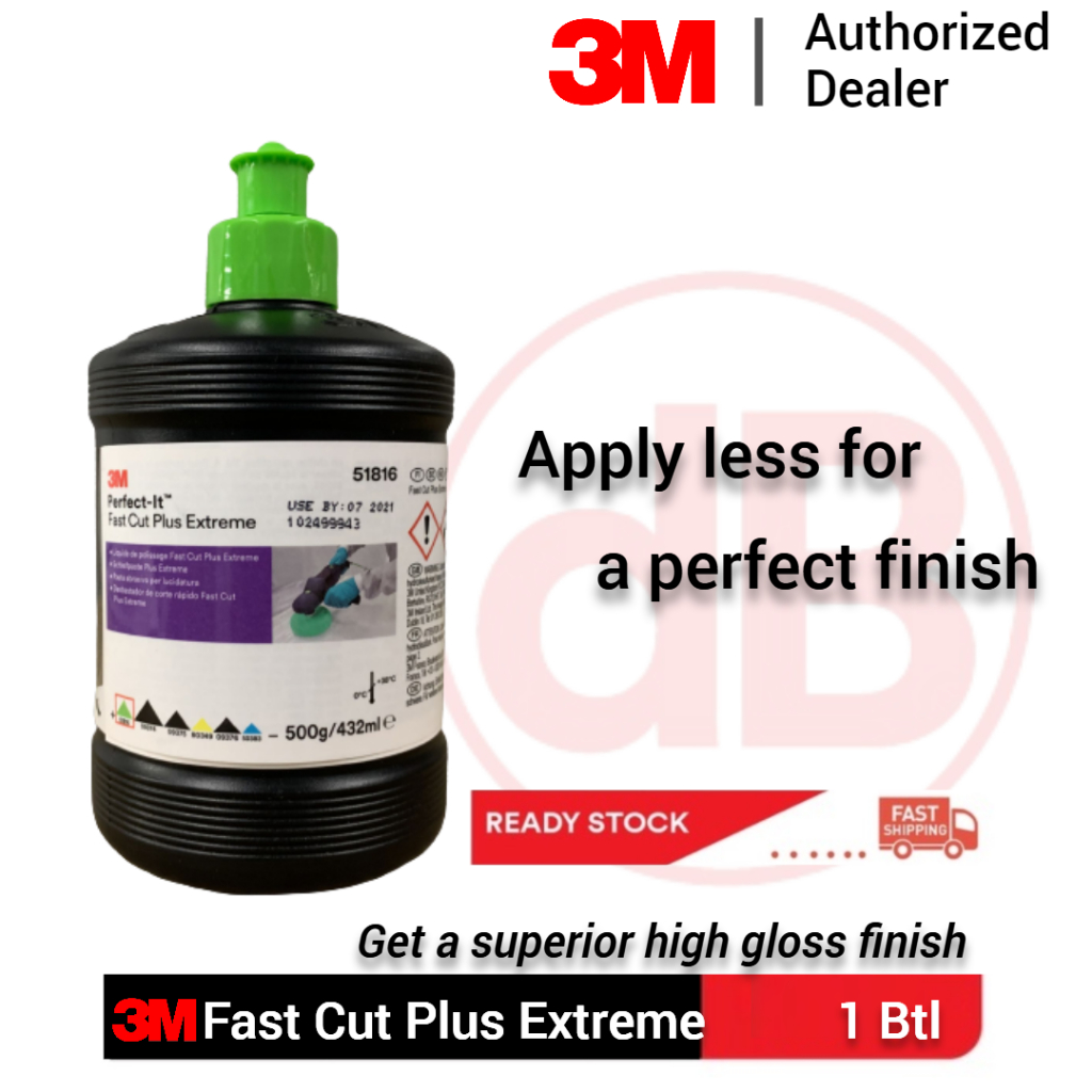 3M Perfect-It™ Fast Cut Plus Extreme, 500g/ 432ml, (PN51816) | Shopee ...