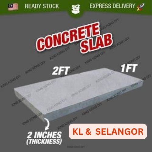 [1 PC] 1' X 2' / 2' X 2' Concrete Slab [KL & Selangor] Decoration ...