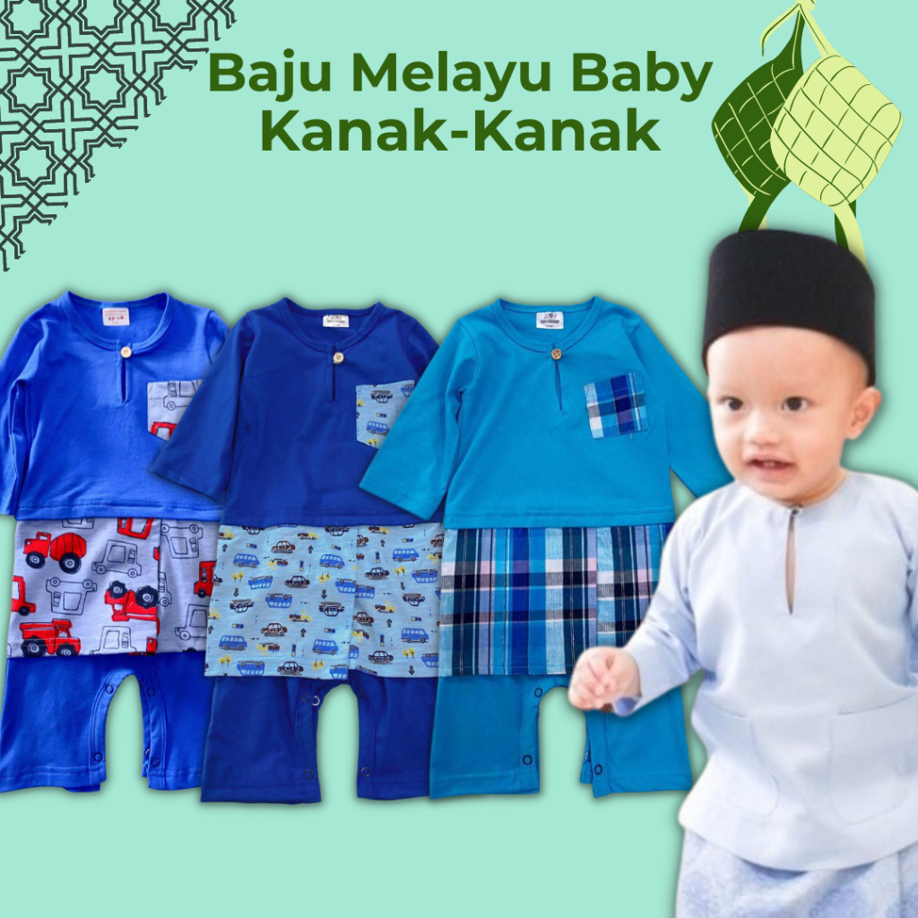 BAJU RAYA 2023 BAJU BABY BOY BAJU BABY NEWBORN BABY DAN KANAK KANAK ...