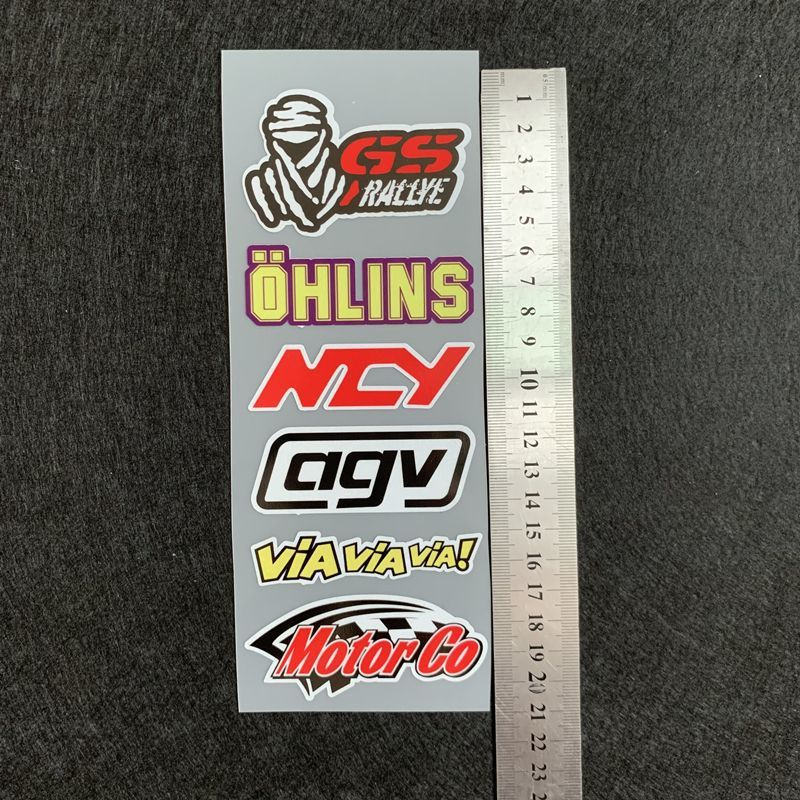 Sticker Motor Strip Decal Reflective Waterprooof Stickers Set ...