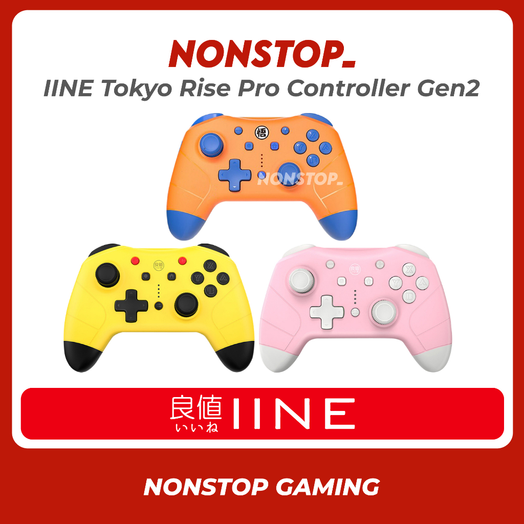 IINE 良值 2nd Gen Controller Wireless Bluetooth Gaming Controller Pikachu ...