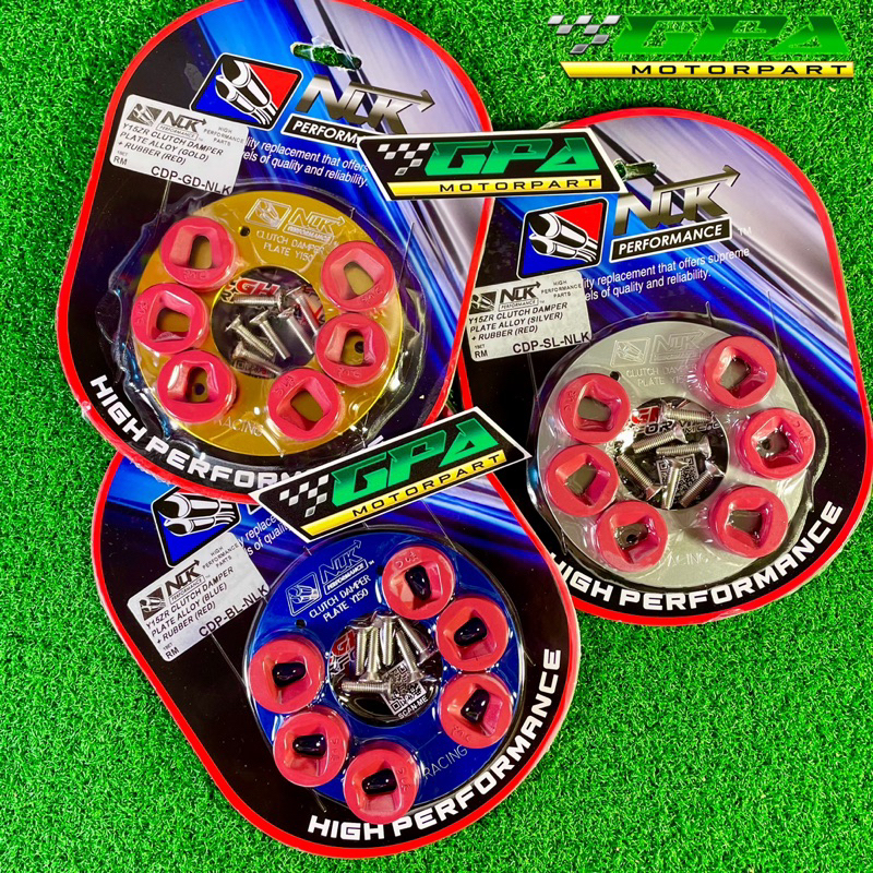 NLK PERFORMANCE CLUTCH DAMPER PLATE ALLOY SILVER BLUE GOLD REBET SCREW ...