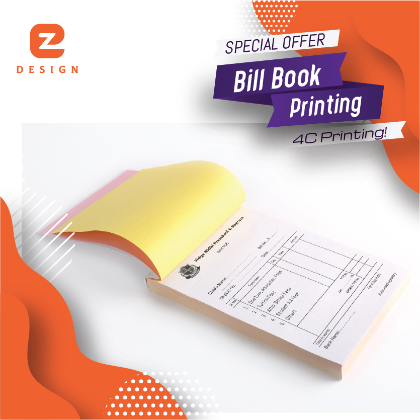 NCR Bill book printing / Fast shipping / ply book printing | Shopee ...
