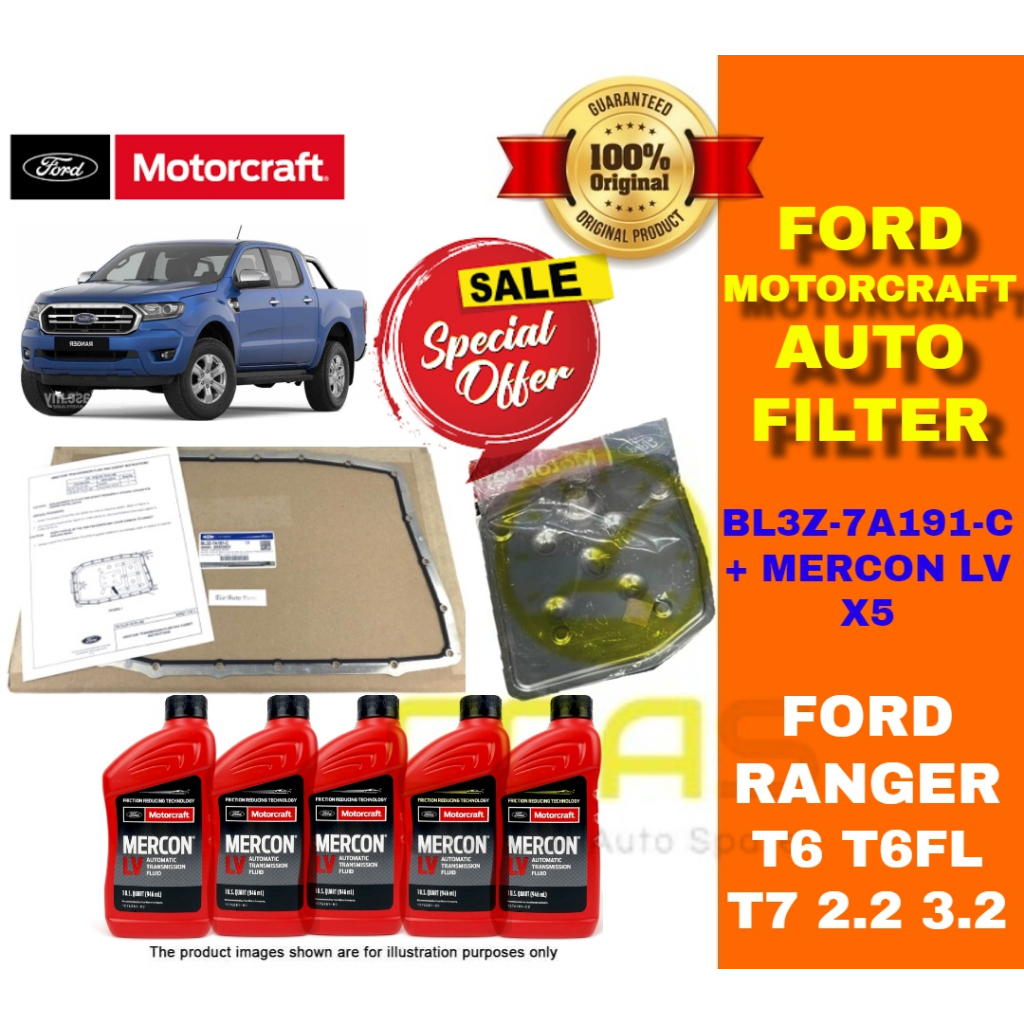 Package ATF Ford Ranger T6 T7 2.2 3.2 - Motorcraft Original Auto ...