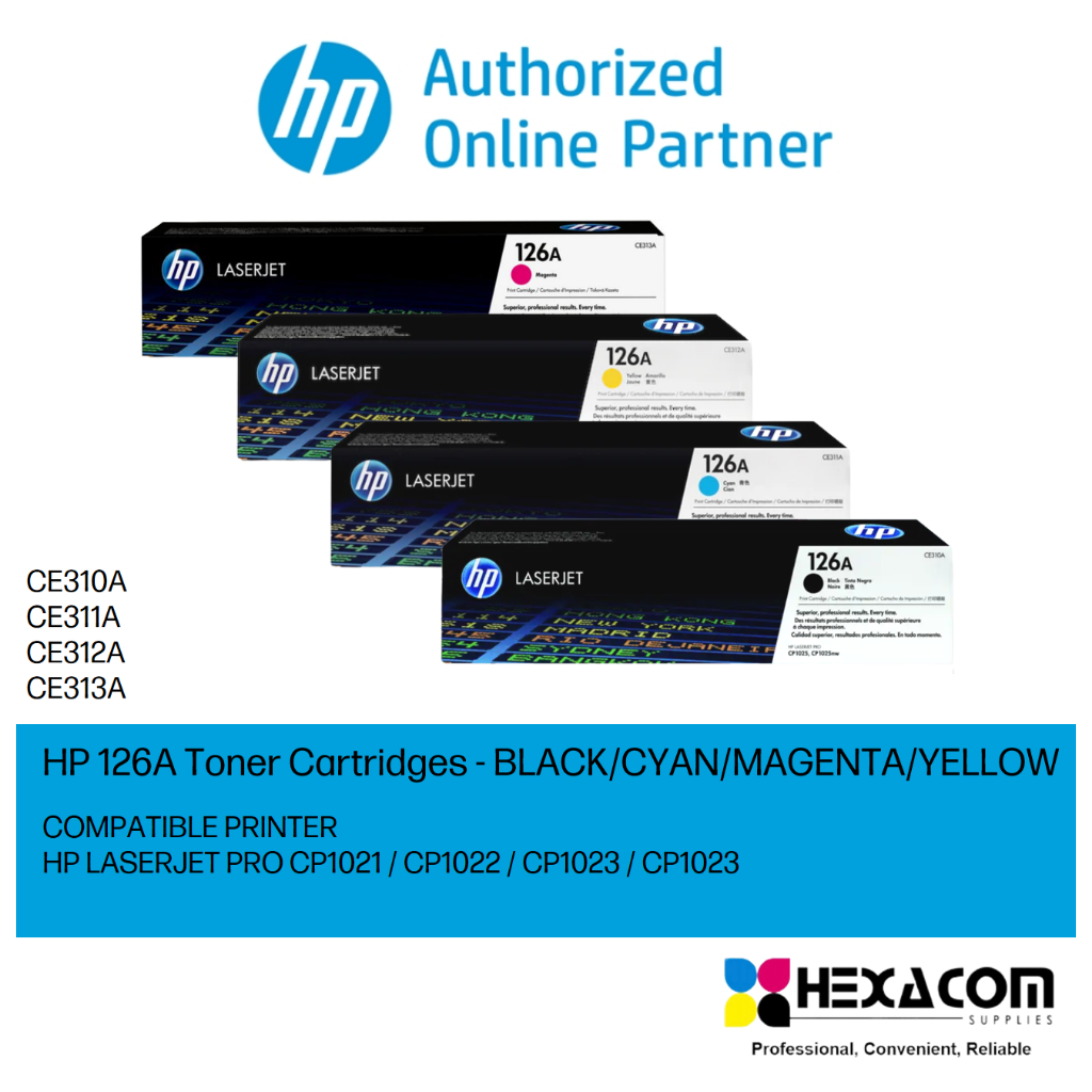 HP 126A Toner Cartridge CE310A/CE311/CE312/CE313 | Shopee Malaysia