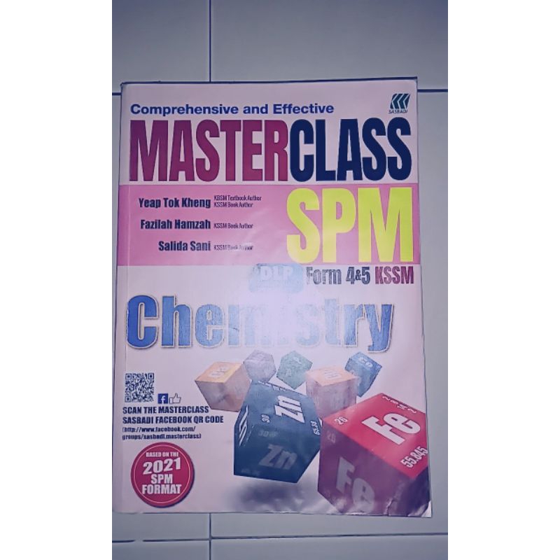 *PRELOVED* SASBADI MASTERCLASS SPM | CHEMISTRY (Eng) | Shopee Malaysia