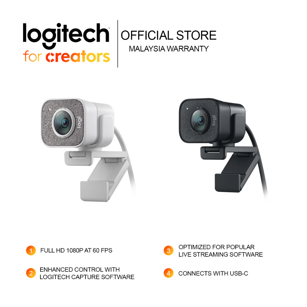 LOGITECH STREAMCAM FULL HD 1080P STREAMING WEBCAM | Shopee Malaysia