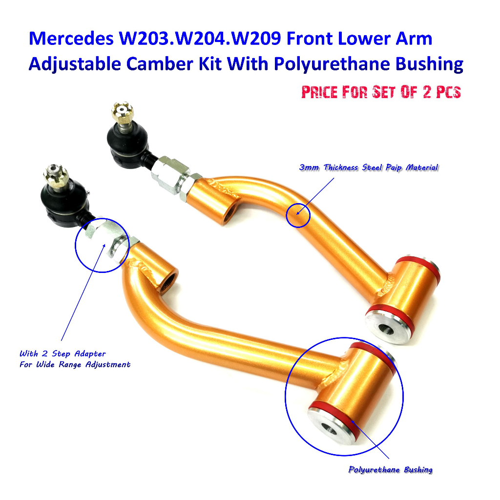 Mercedes W203.W204.W207.W209 Front Lower Arm Adjustable Camber/Caster ...