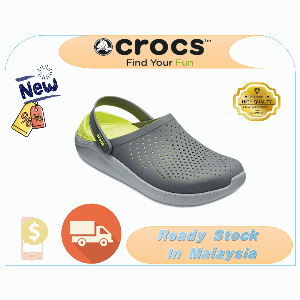 【Stock in Malaysia】Crocs sandals Unisex hole shoes outdoor casual ...