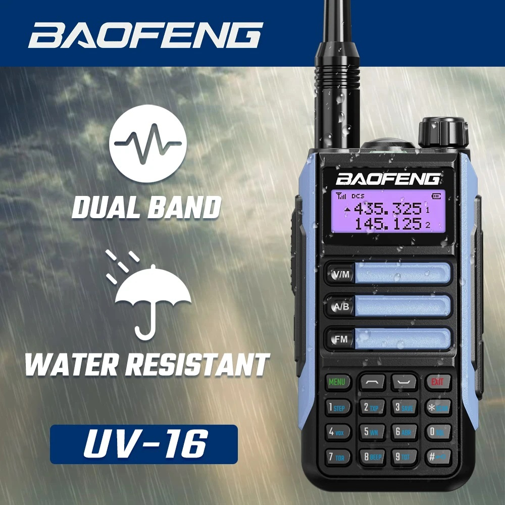 Baofeng UV16 Pro V2 USB Type C Charging Walkie Talkie Long Range Two ...