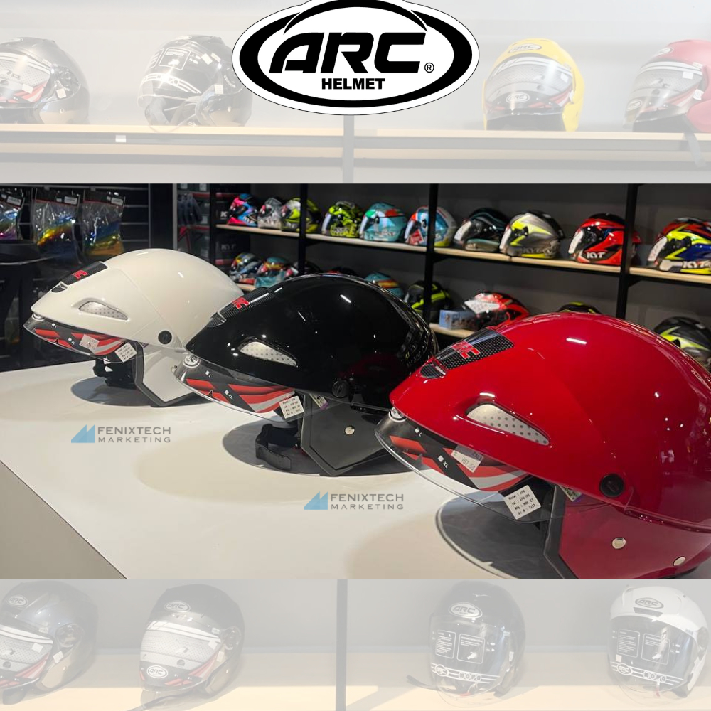 ARC Helmet | Topi Keledar ARC AF6 Half Helmet 100% original | Shopee ...