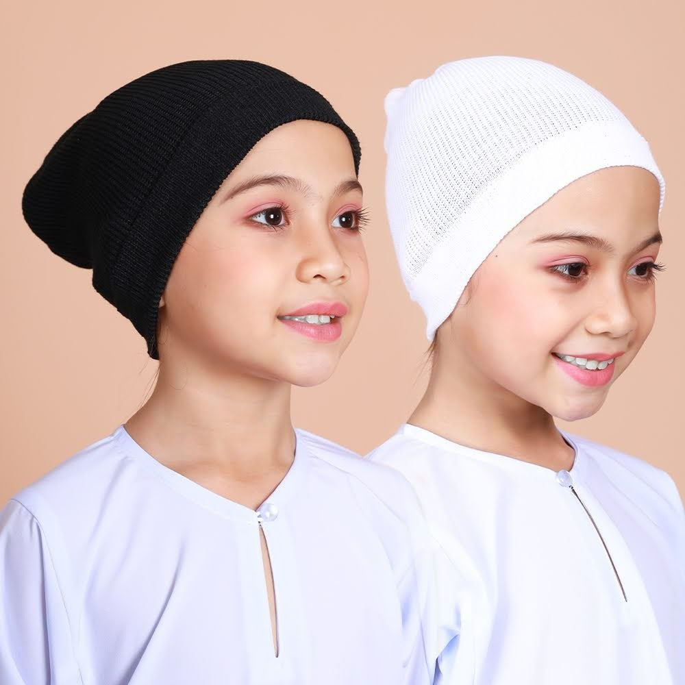ANAK TUDUNG SEKOLAH HITAM DAN PUTIH / INNER TUDUNG SEKOLAH / SCARF ...