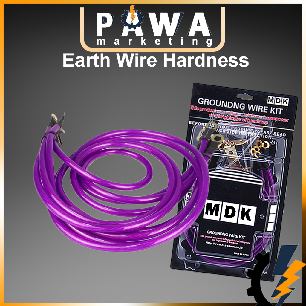 Pawa MDK GROUNDING WIRE KIT HKS EARTH CABLE (Complete set with Screw ...