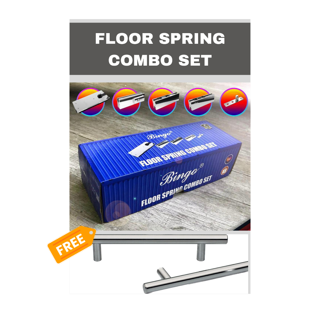 FLOOR SPRING COMBO SET / GLASS DOOR LOCK / SPRING DESIGN | BINGO BRAND ...
