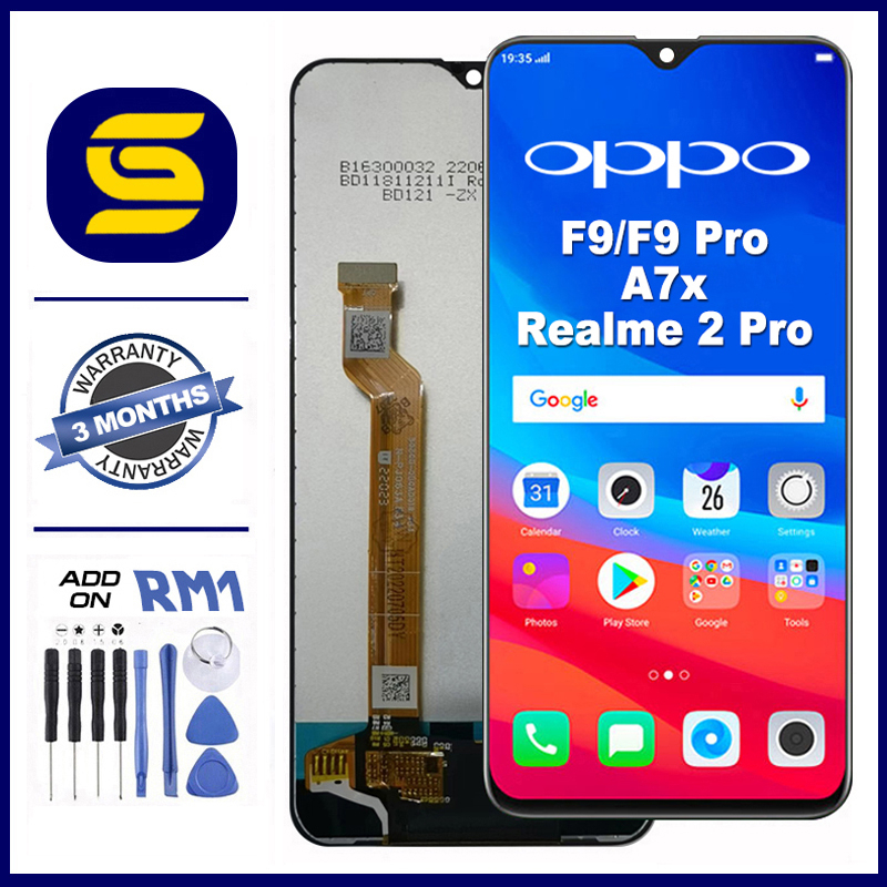 LCD OPPO F9/ F9 Pro/ A7x/ REALME 2 PRO Compatible For Glass Original ...